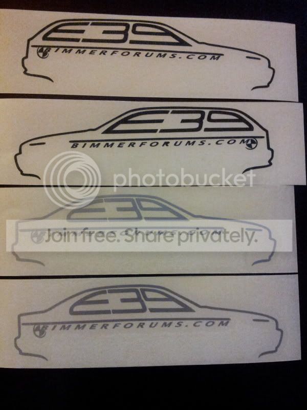 Bimmerforums E39 sticker