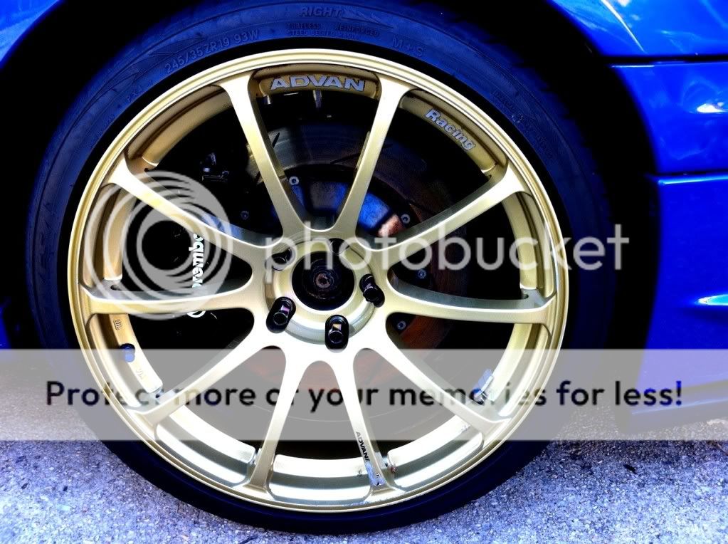 FS: (For Sale) Advan RS II 19x9 +29 in GOLD with tires - NASIOC