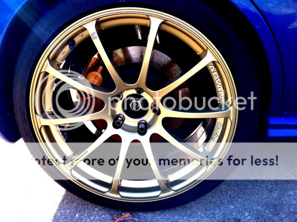 FS: (For Sale) Advan RS II 19x9 +29 in GOLD with tires - NASIOC