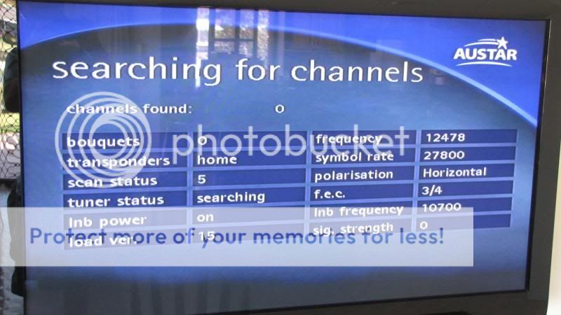Austar Box won't scan - Help! - Pay TV