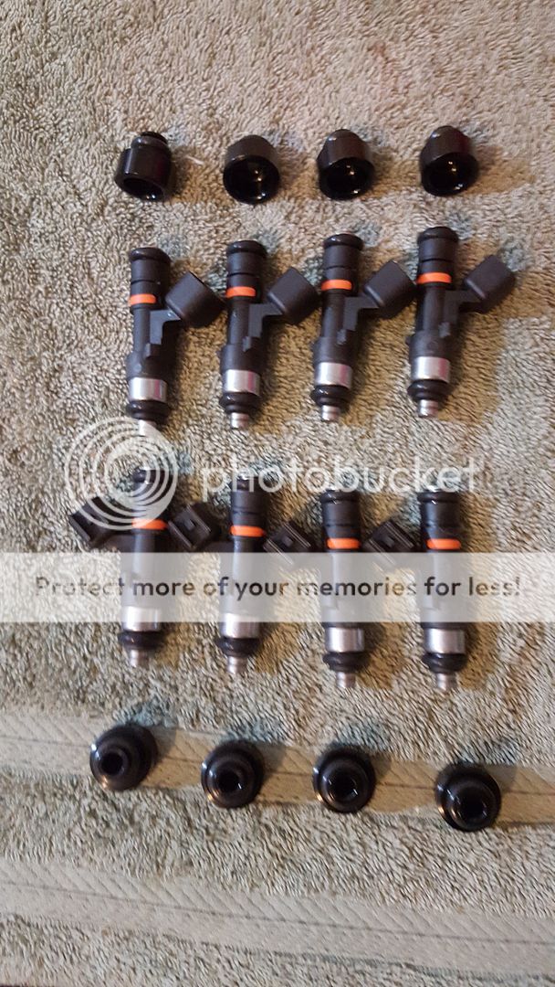 Ford/Bosch GT500 Ev14 47lb injectors and spacers | S197 Mustang Forum ...